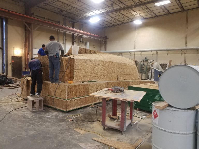 Early Stages of Pattern Build – Bayview Composites